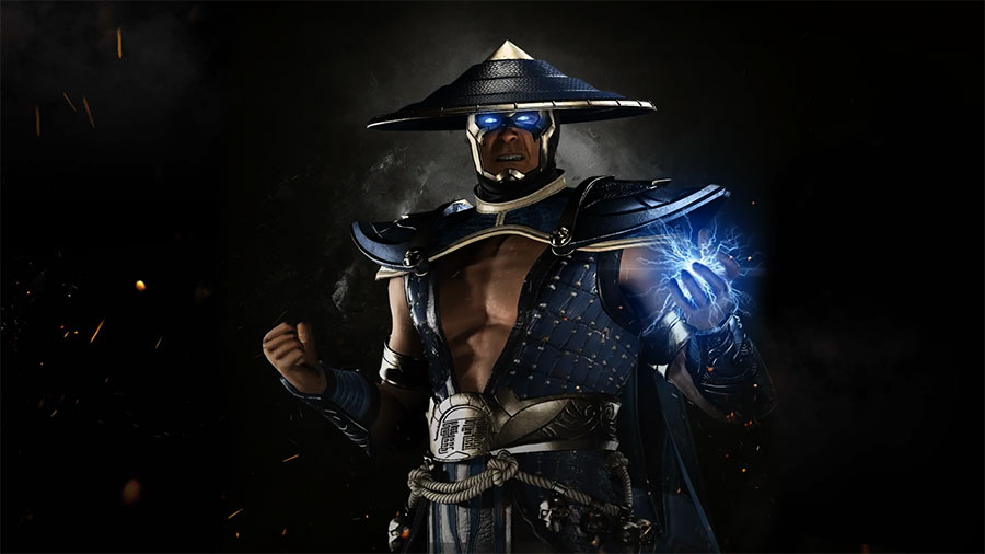 Injustice 2 Raiden Revelado com Skin Premium do Raio Negro