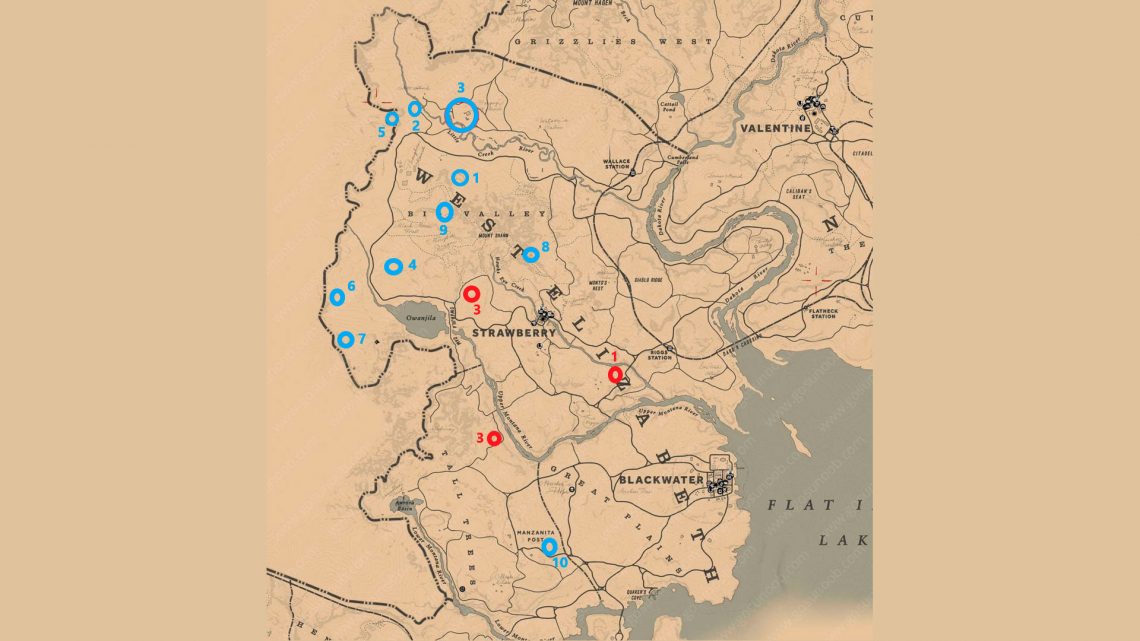 Red Dead Redemption 2: Guia de exploração de West Elizabeth